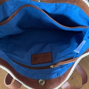 Sundance | Bags | Anabaglish Cottonleather Tote New With Tags From ...